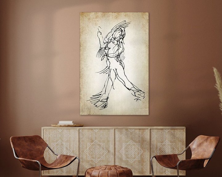 Danser toen en nu 3 van ART Eva Maria op canvas, behang en meer